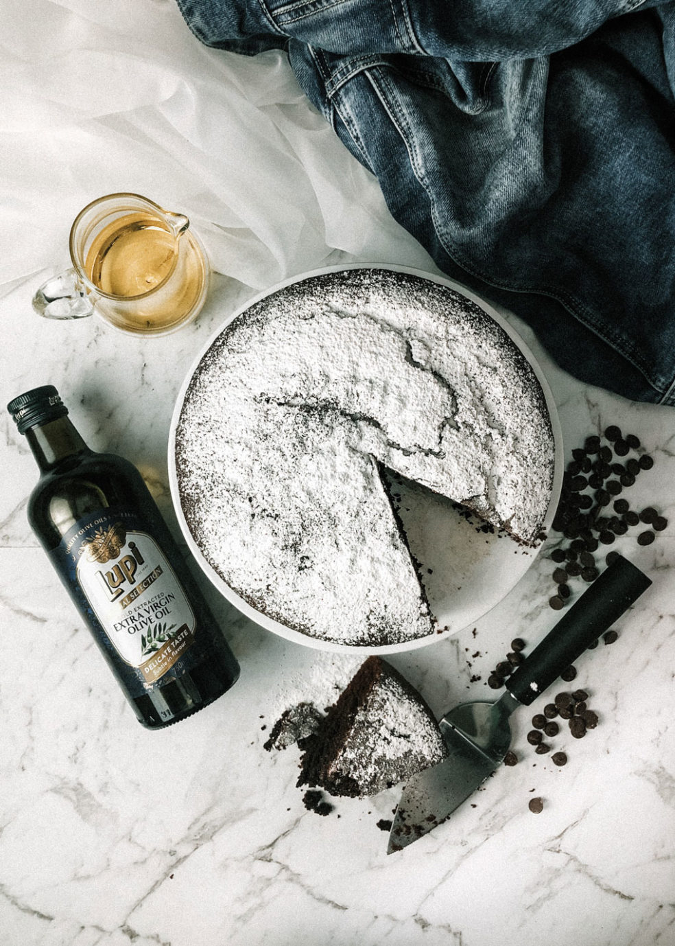 Moist Hot Water Chocolate Cake Recipe - Lupi Olive Oil